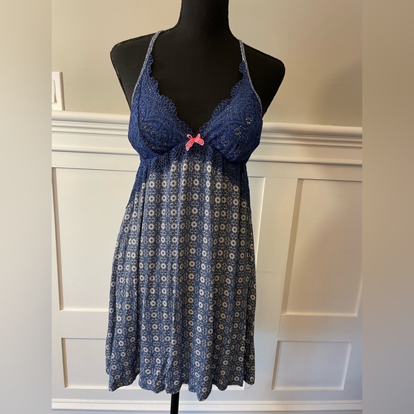 Victoria's Secret | Intimates & Sleepwear | Blue And White Pattern ...